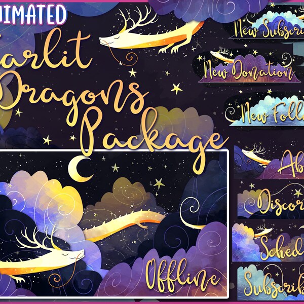 Dragon Twitch Overlay - Etsy