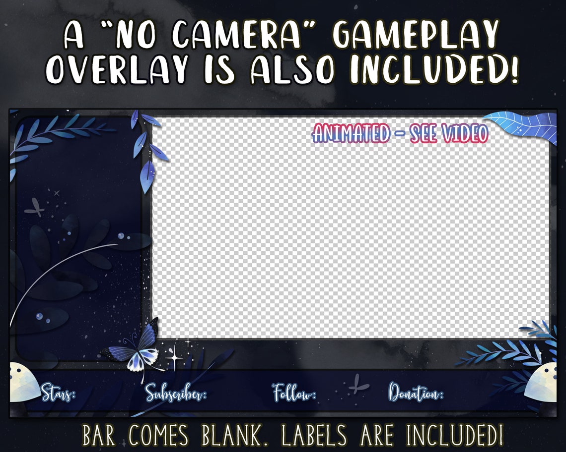 ANIMATED Misty Magic Twitch Overlays Streamer Scenes Panels | Etsy