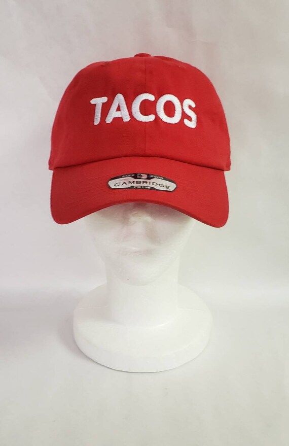 Embroidered TACOS Hat - Etsy