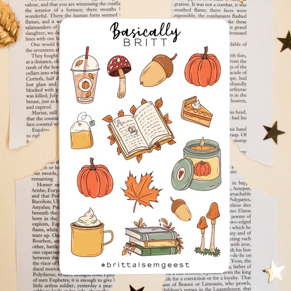 Autumn Stickers - Etsy