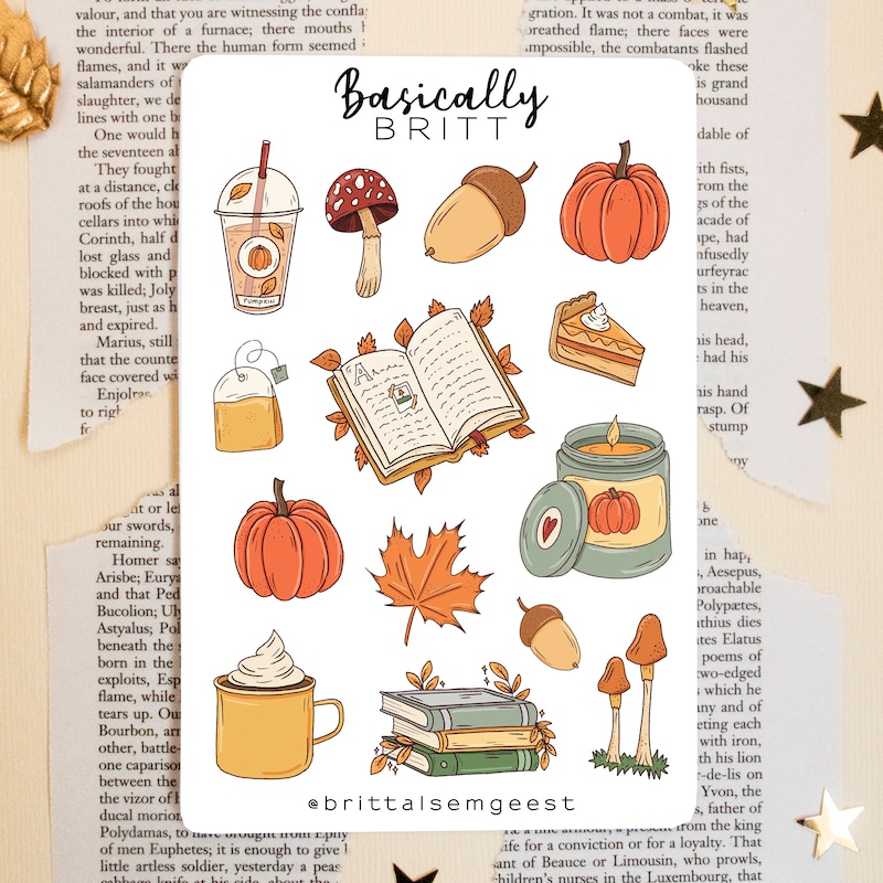 Autumn Stickers - Etsy