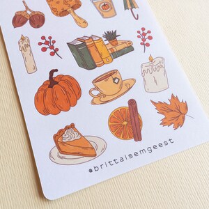 Autumn - Stickersheet - Bullet Journal Stickers, Cute BUJO Doodle ...