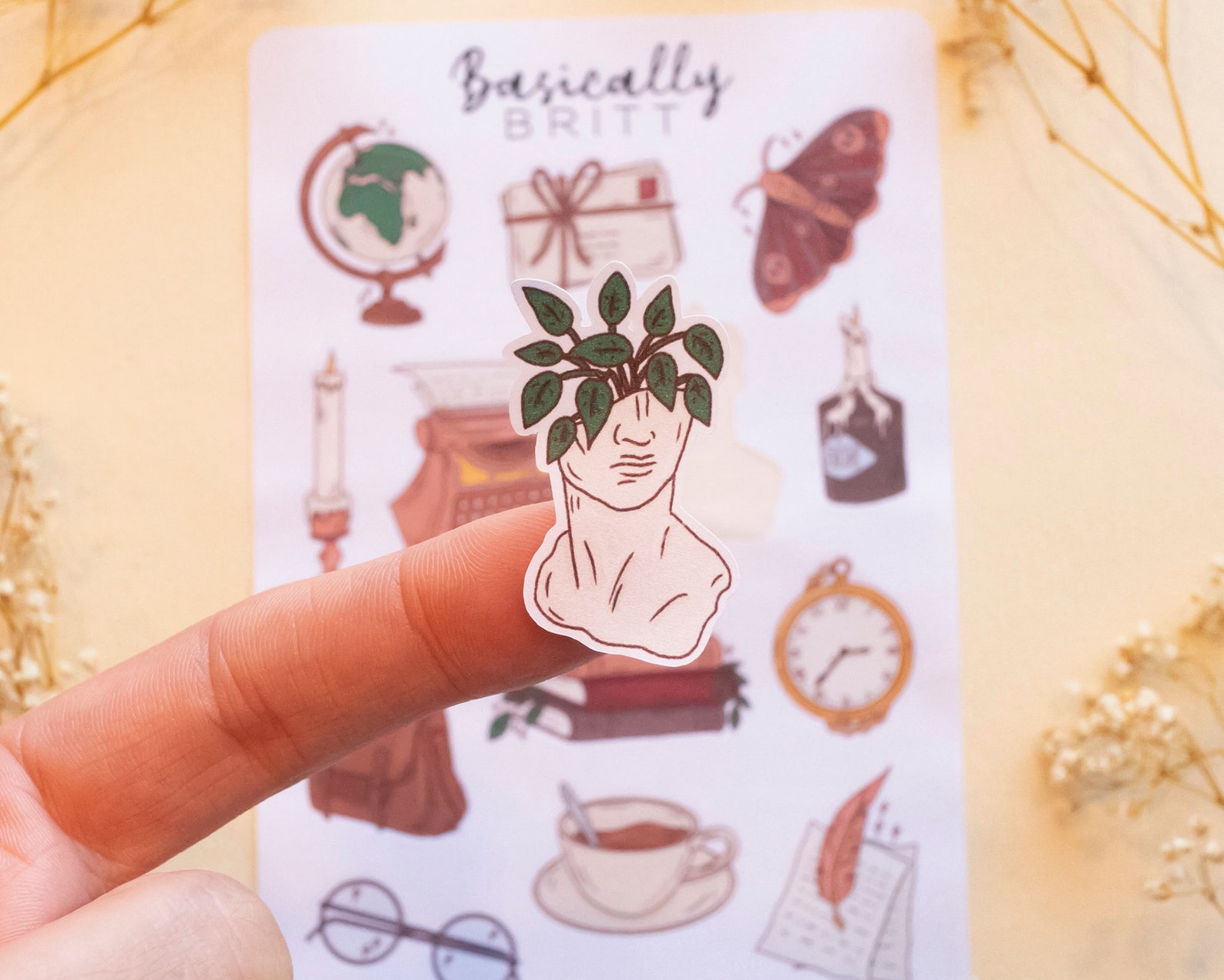 Dark Academia - Stickersheet - Bullet Journal Stickers, Cute Doodle ...