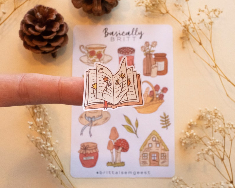 Cottagecore - Stickersheet - Bullet Journal Stickers, Cute Doodle ...
