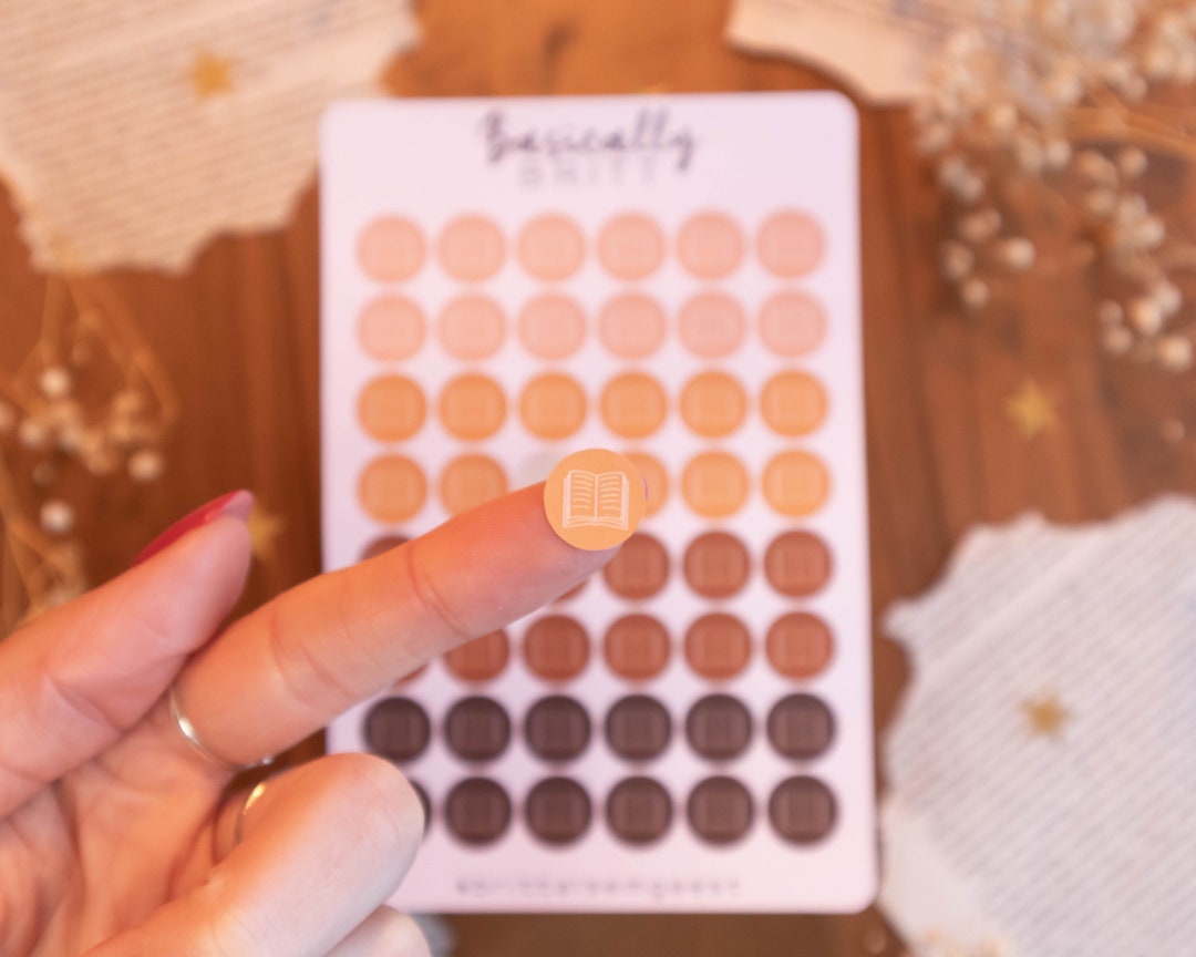 Sticker Sheet Book Icons Bullet Journal Stickers, Cute Planner Sticker ...