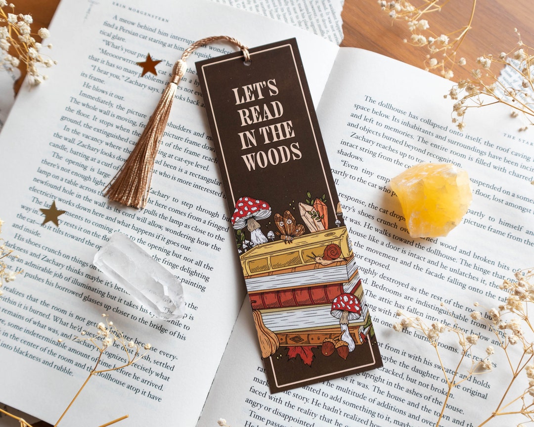 Woodland Bookmark // Mushroom, Crystal, & Cottagecore Design With ...