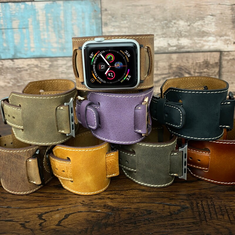 Leather Cuff Watch Women - Etsy