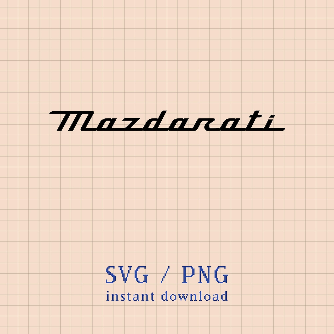 Mazdarati Mazda Car Logo - SVG/PNG - Cricut - Silhouette - Digital File ...