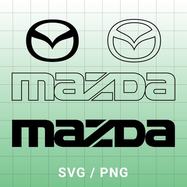 Mazda Car Logo Bundle - SVG/PNG - Cricut - Silhouette - Digital File - Etsy