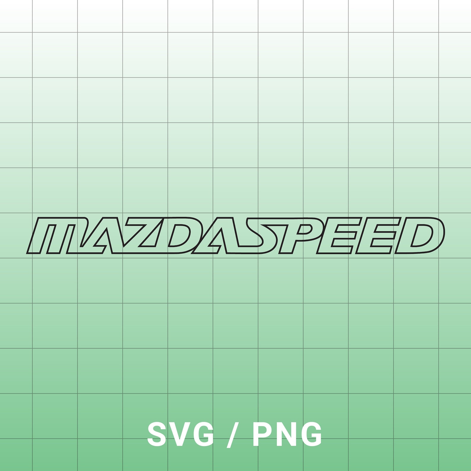 Mazdaspeed Car Logo - SVG/PNG - Cricut - Silhouette - Digital File - Etsy