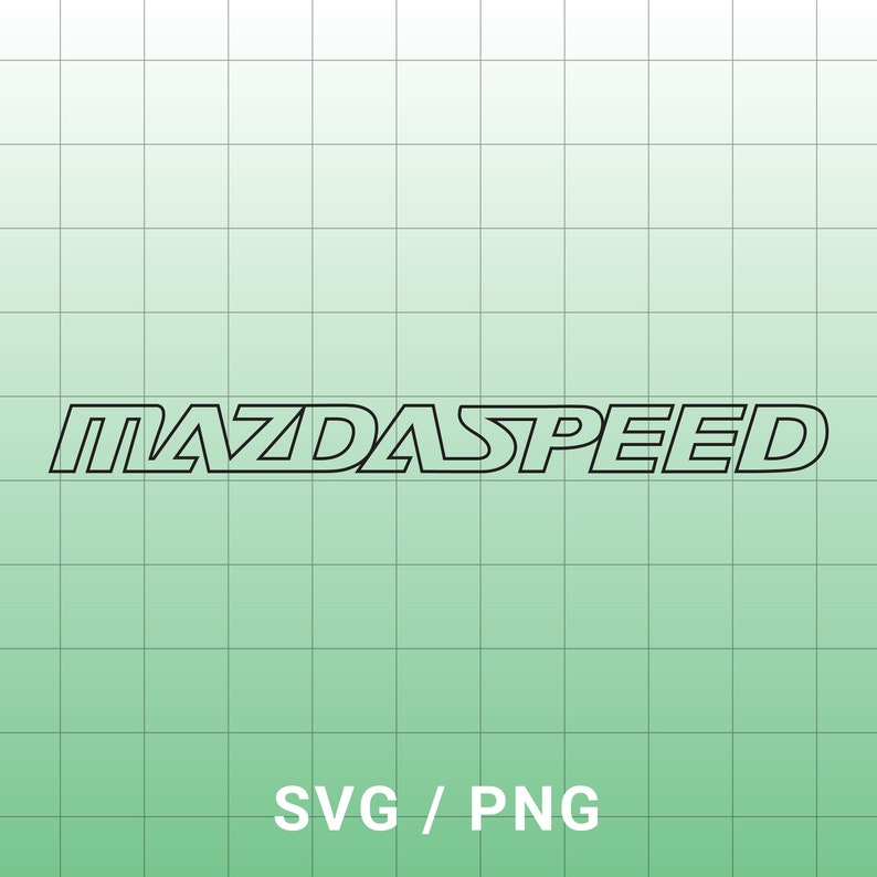 Mazdaspeed Car Logo - SVG/PNG - Cricut - Silhouette - Digital File - Etsy