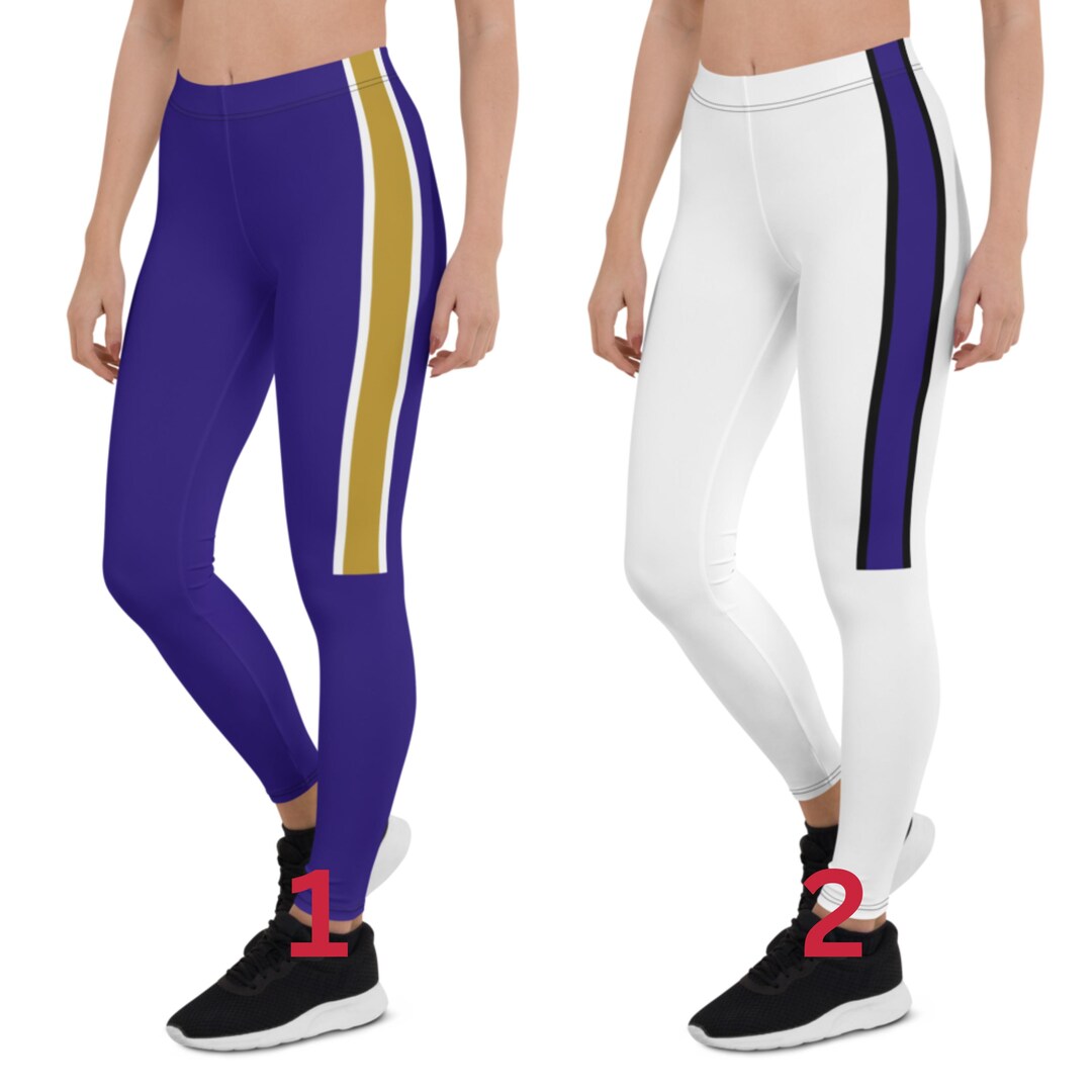 Baltimore Ravens Colored Football Leggings - Etsy
