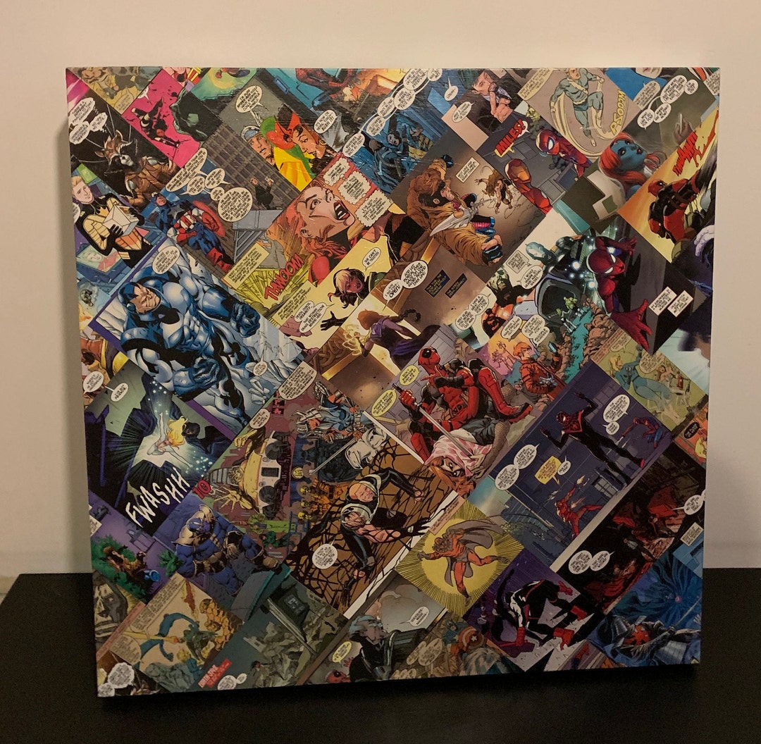 Marvel Comic Book Side Table - Etsy