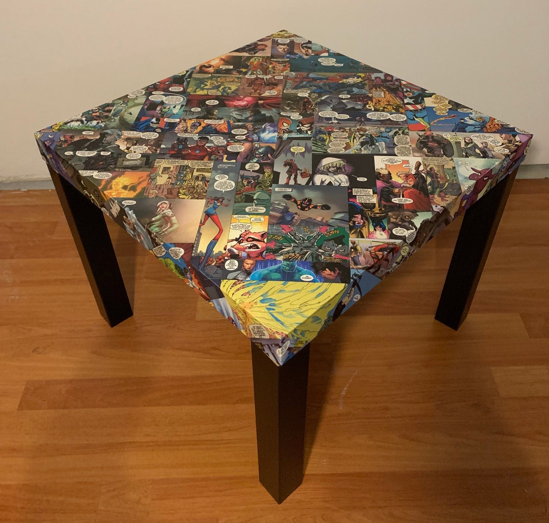 Marvel Characters Comic Book Side Table - Etsy