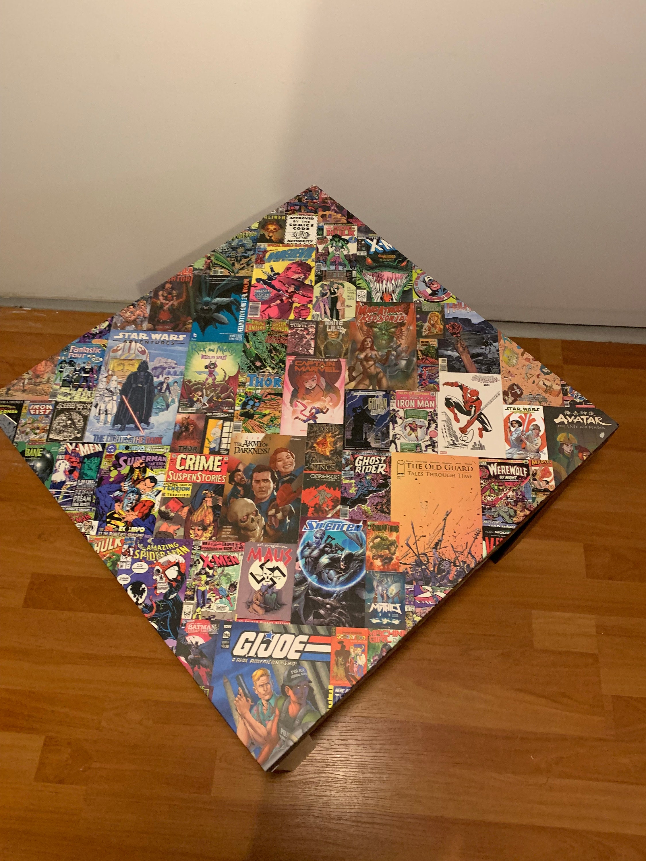 Comic Book Cover Side Table - Etsy