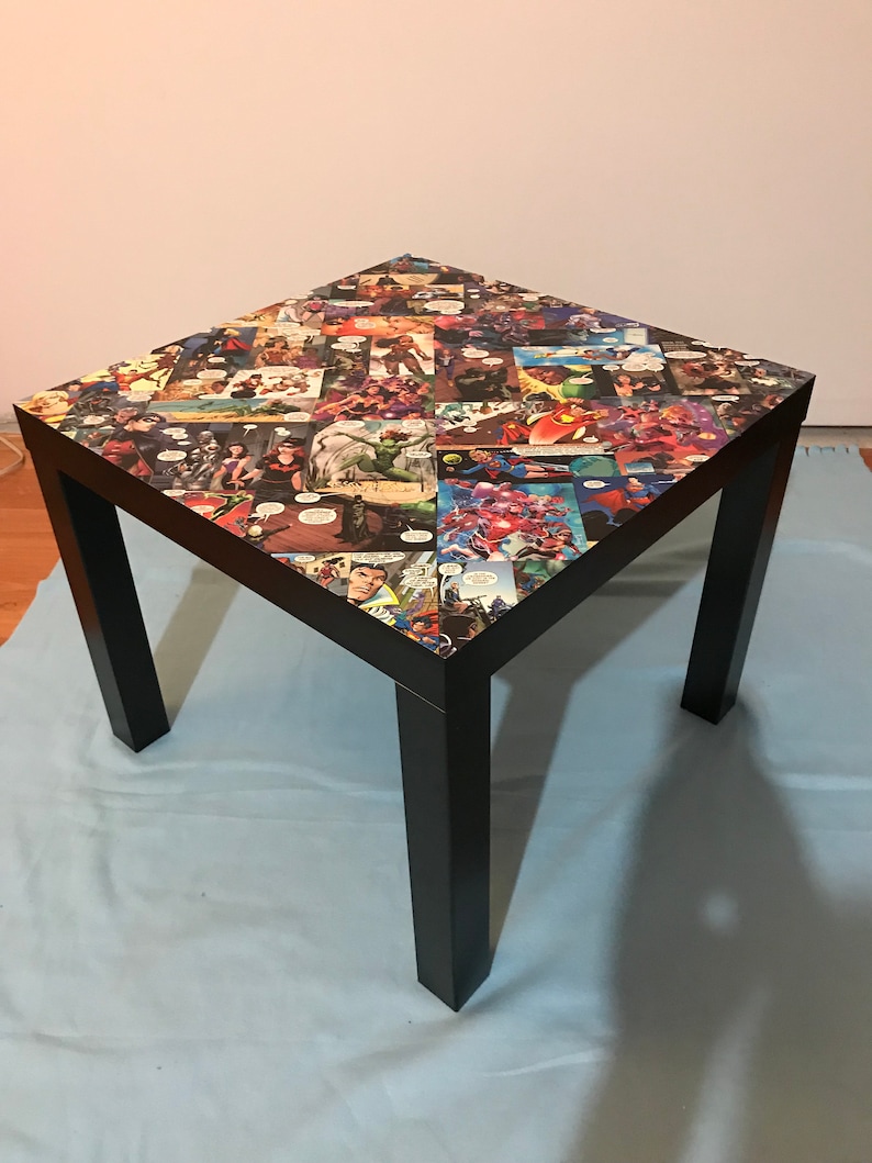 Marvel Comic Book Side Table - Etsy