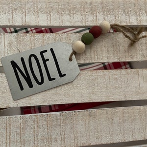 Galvanized Rae Dunn Inspired Metal Ornament Tag - Etsy