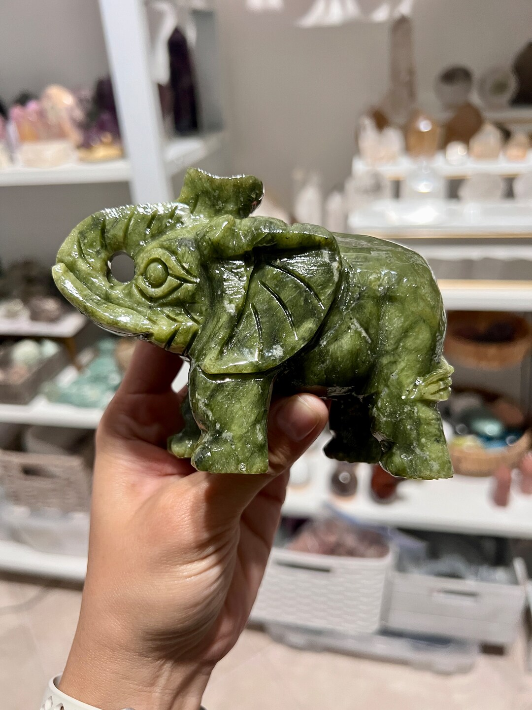 Chinese Jade Elephant - Etsy