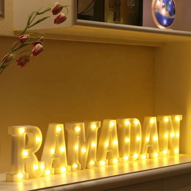 Ramadan Eid Mubarak Light Box Decorations Ornaments Lights | Etsy