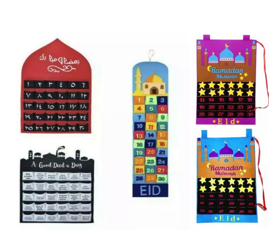 Ramadan Calendar Countdown Decorations Gifts Eid Mubarak Ramadan Kareem ...