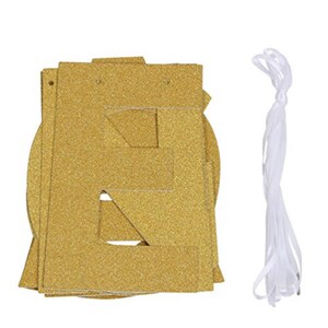 Engaged Gold Glitter Banner Bunting Elegant Engagement Decorations - Etsy