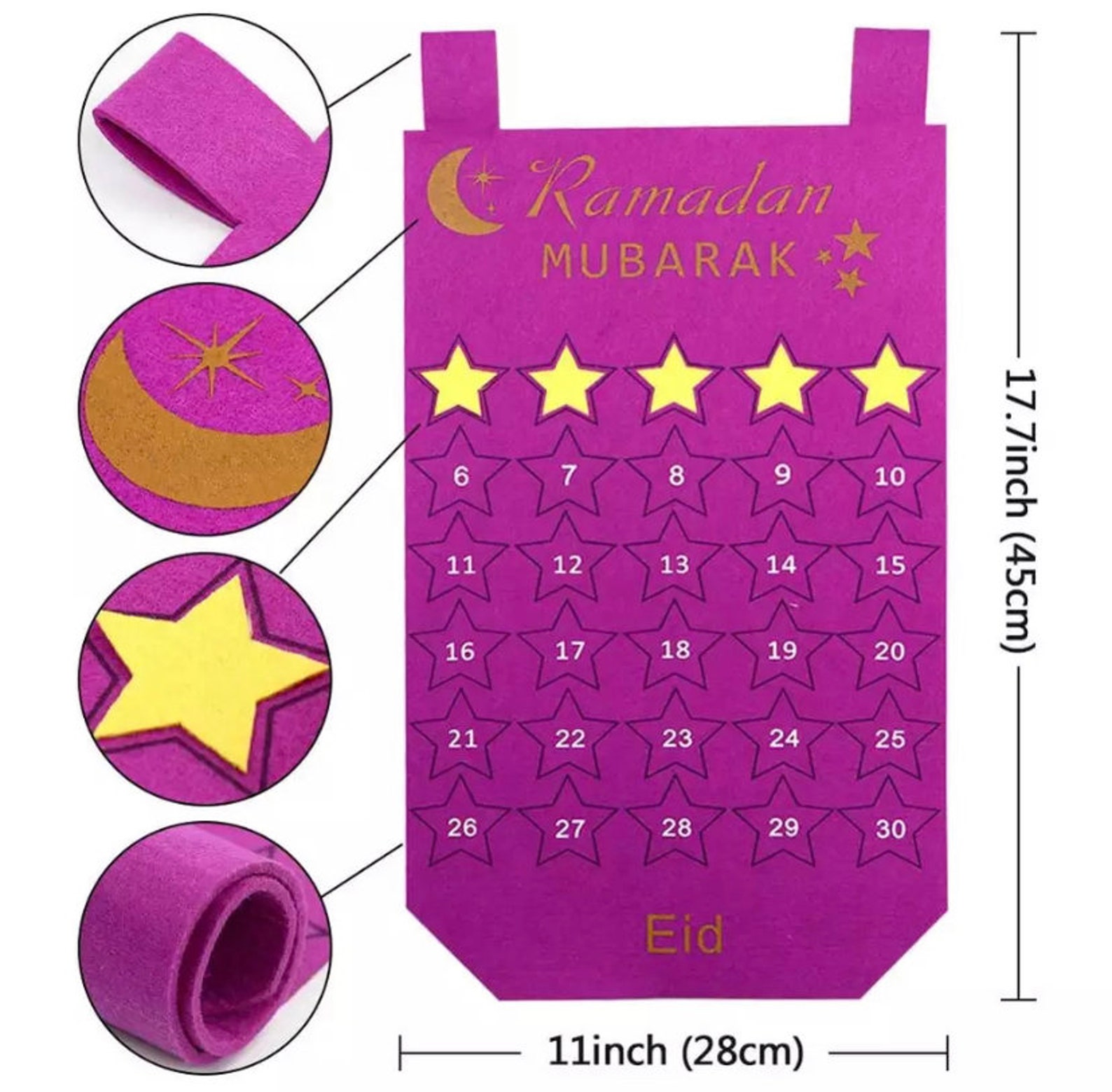 Ramadan Calendar Countdown Decorations Gifts Eid Mubarak | Etsy