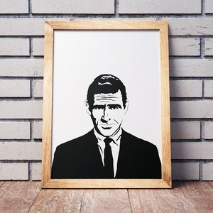 Rod Serling Art Print Awesome Illustration of Host and - Etsy