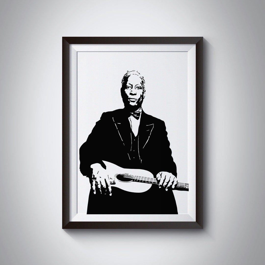 Leadbelly Art Print Incredibile illustrazione del leggendario ...