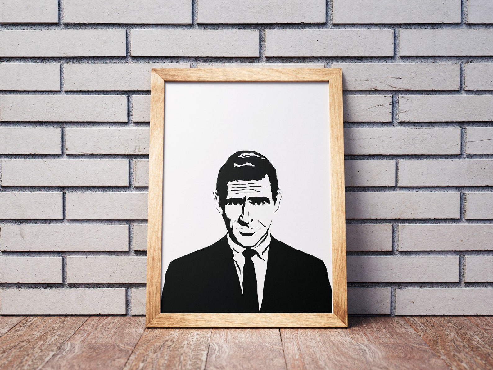 Rod Serling Art Print Awesome Illustration of Host and - Etsy
