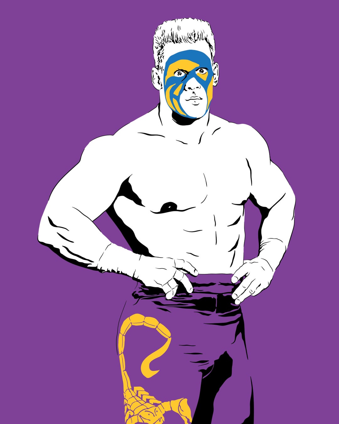 Sting Art Print - Original Illustration of the Wrestling Legend ...