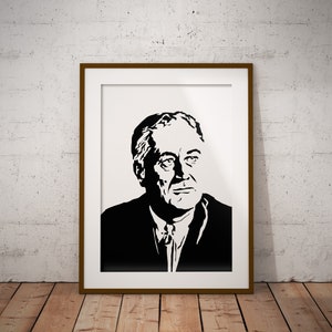 President Franklin Delano Roosevelt Art Print Original Illustration of ...