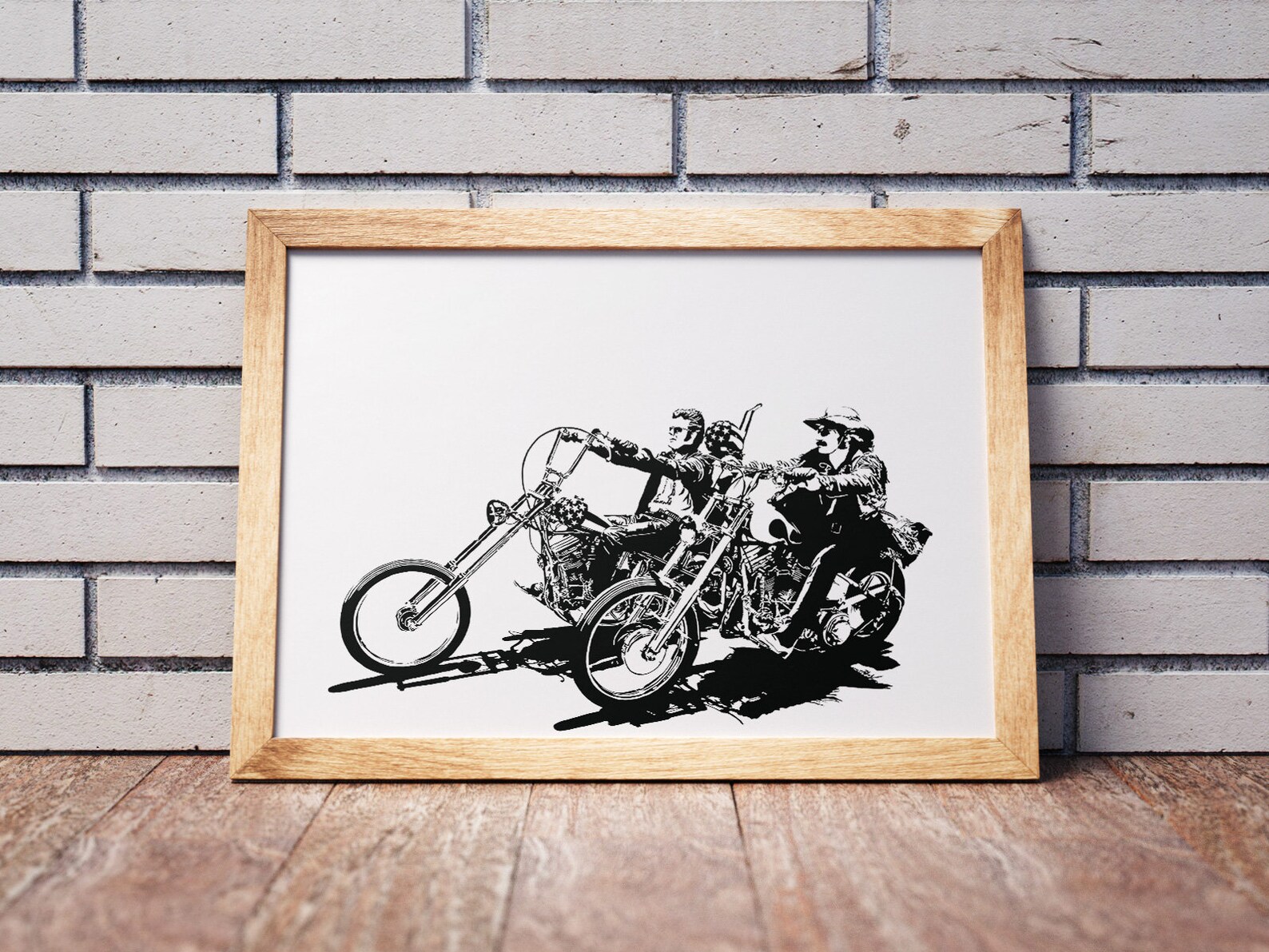 Easy Rider Art Print Original Illustration of the Pop | Etsy
