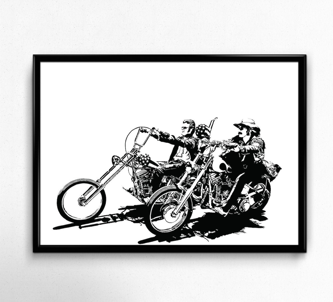 Easy Rider Art Print - Original Illustration of the Pop Culture Classic ...