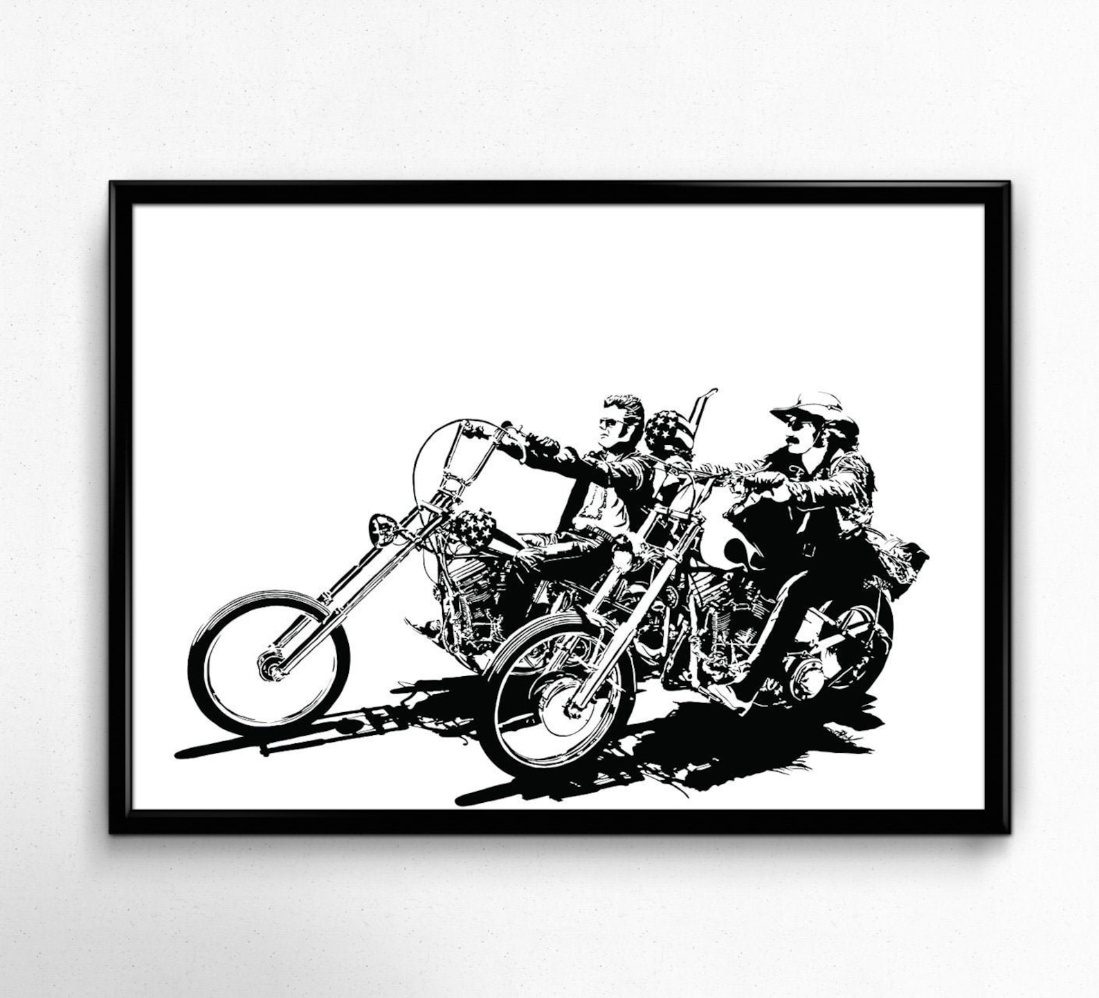 Easy Rider Art Print Original Illustration of the Pop | Etsy