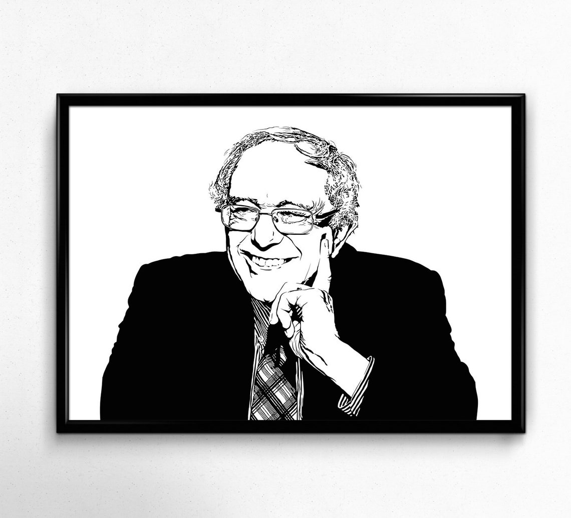 Bernie Sanders Art Print High-quality Illustration of | Etsy