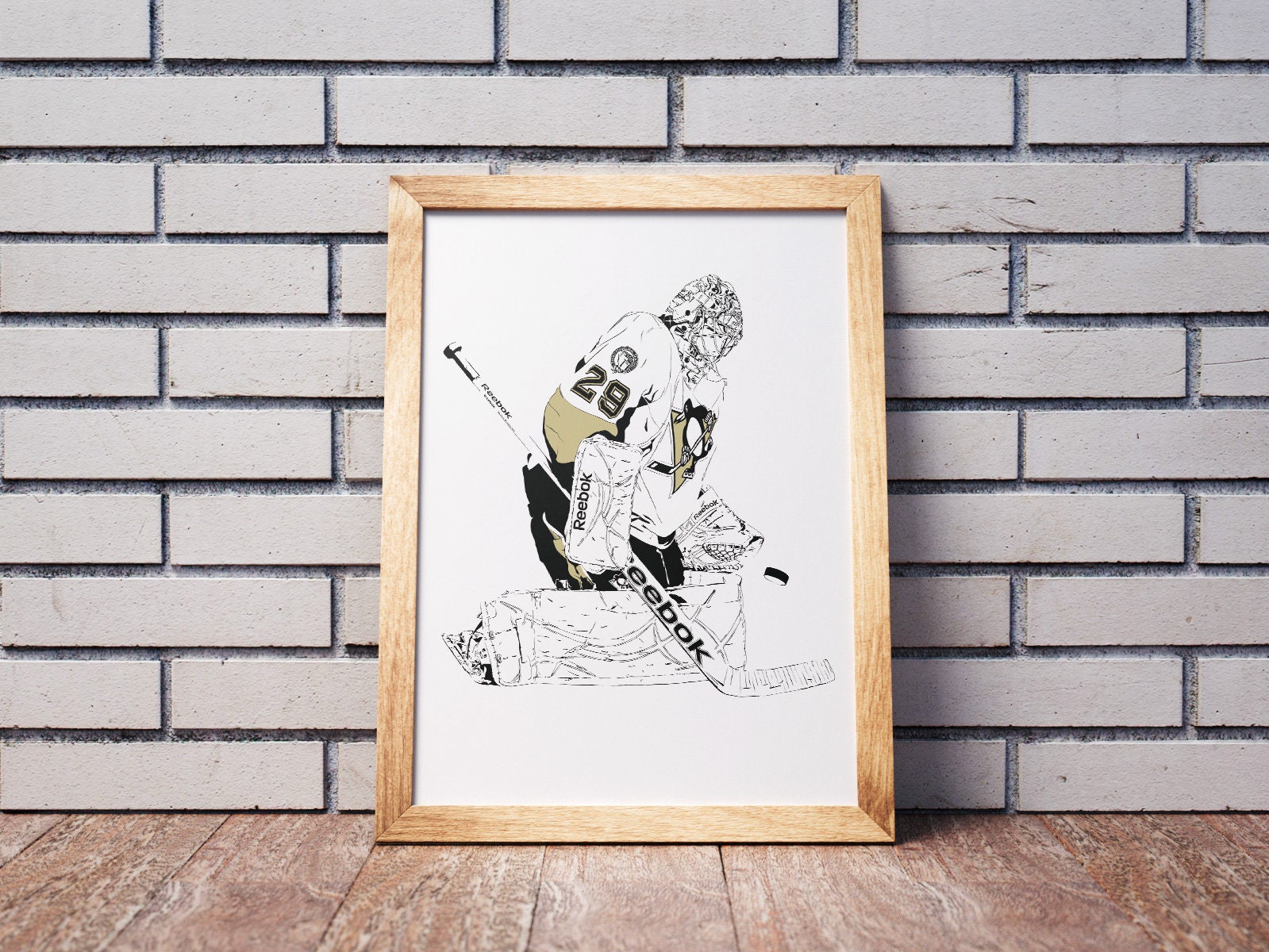Marc Andre Fleury Art Print Awesome Illustration of the - Etsy