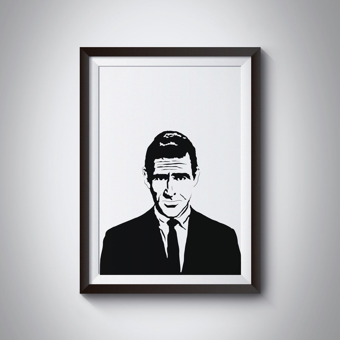Rod Serling Art Print Awesome Illustration of Host and - Etsy