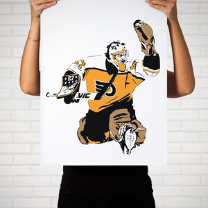 Ron Hextall Art Print - Original Illustration of the Legendary ...