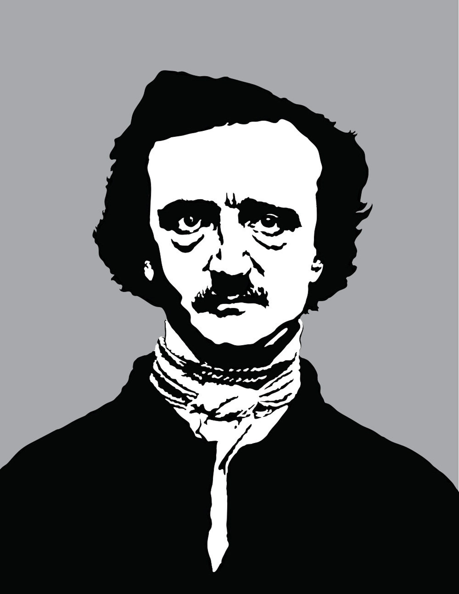 Edgar Allan Poe Art Print - Illustration of the American Author ...