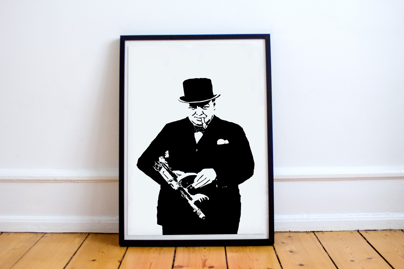 Winston Churchill Print High-quality Art Print of UK Prime | Etsy