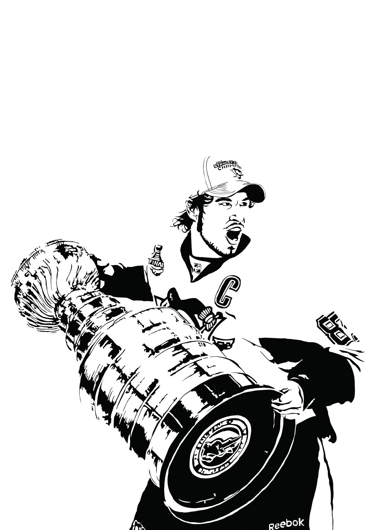 Sidney Crosby Art Print Awesome Illustration of the - Etsy Hong Kong