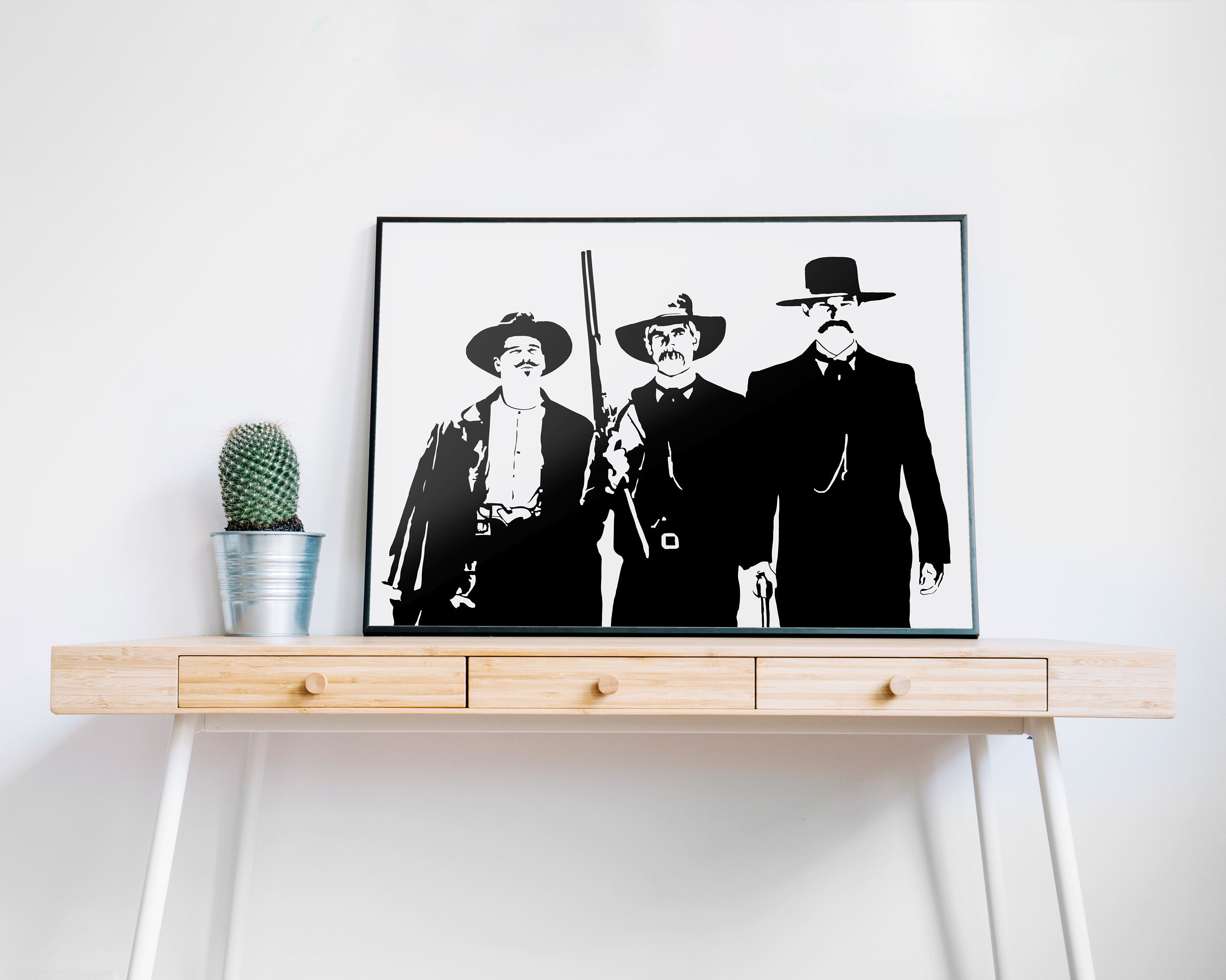Tombstone Art Print Illustration of Classic Western Film - Etsy