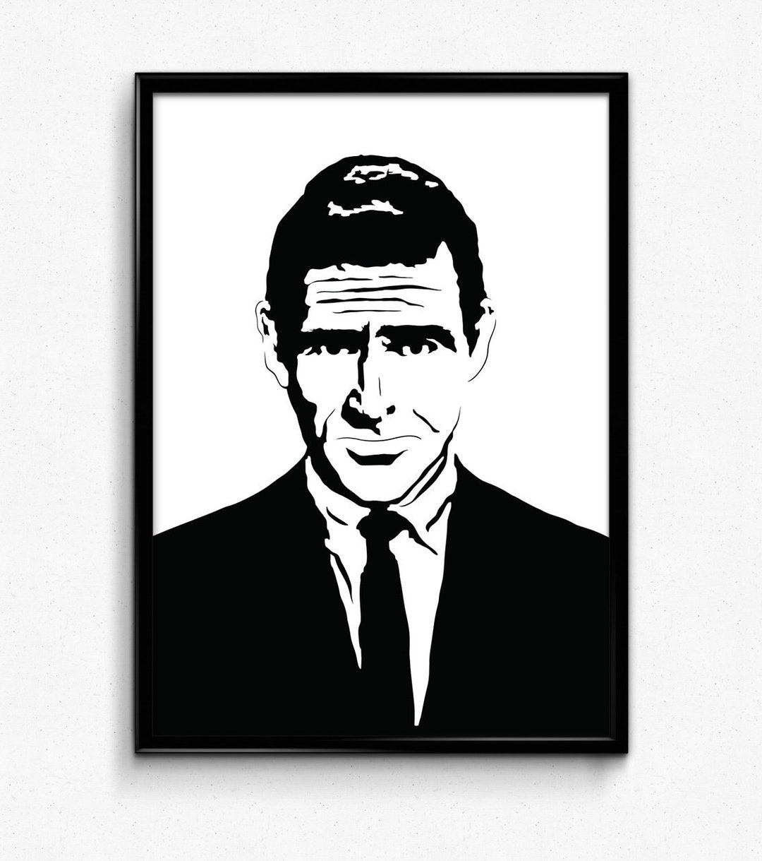Rod Serling Art Print - Awesome Illustration of Host and Creator of the ...