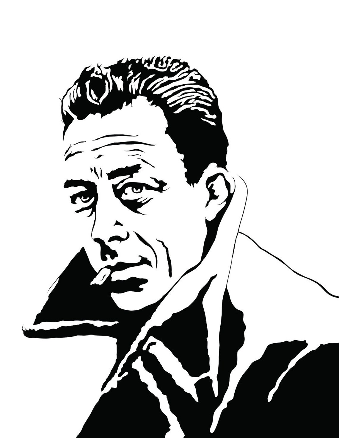 Albert Camus Art Print High-quality Illustration of the - Etsy