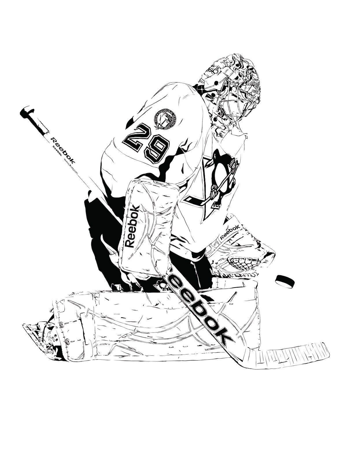 Marc Andre Fleury Art Print Awesome Illustration of the - Etsy
