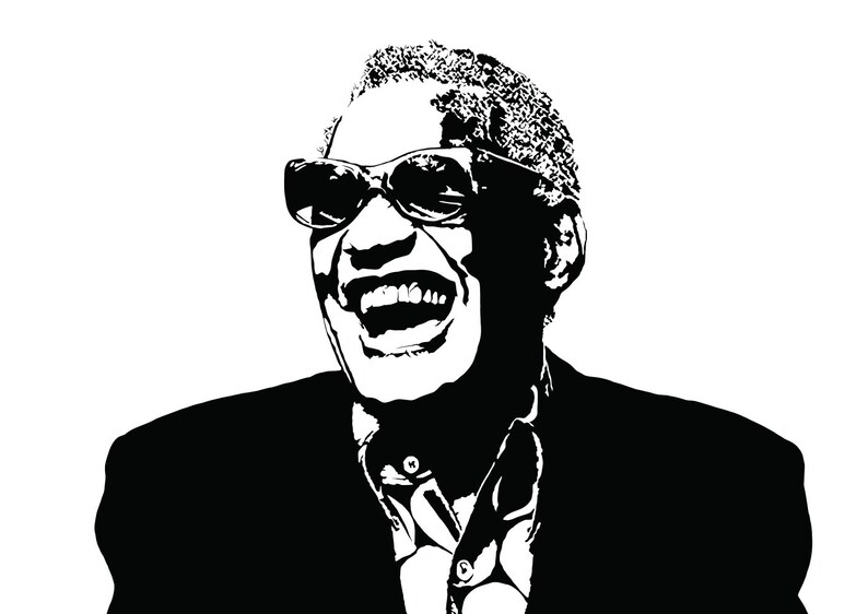 Ray Charles Art Print Original Illustration of the American - Etsy