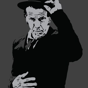 Tom Waits Art Print - Awesome Illustration of the Blues Musician and ...