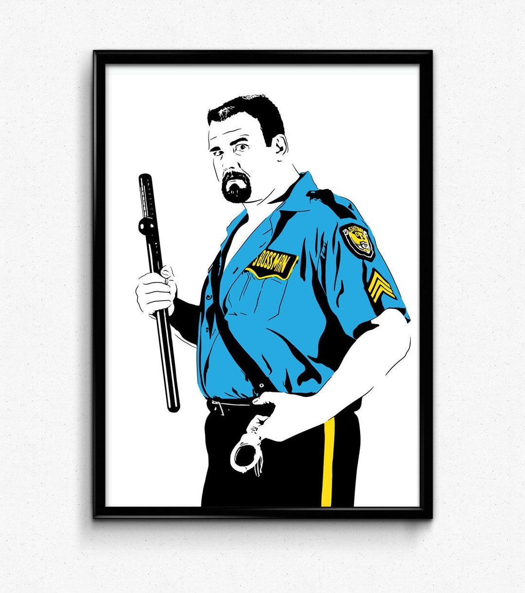 Big Boss Man Art Print - Original Poster of the Wrestling Legend ...