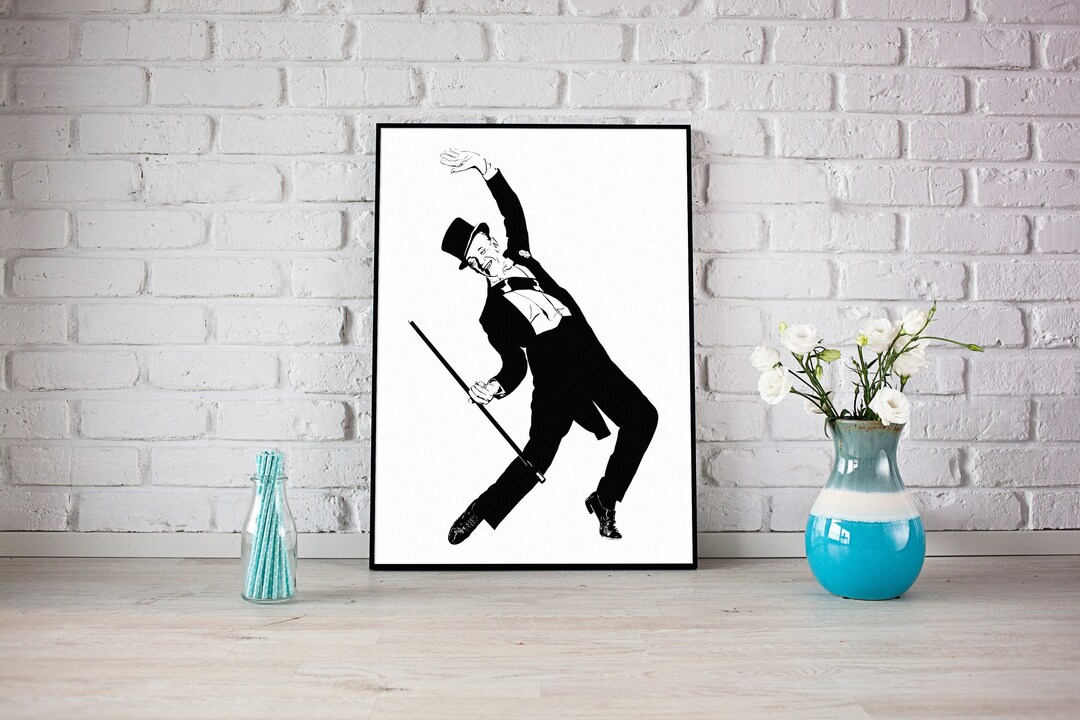 Fred Astaire Art Print - Original Illustration of the Old Hollywood ...