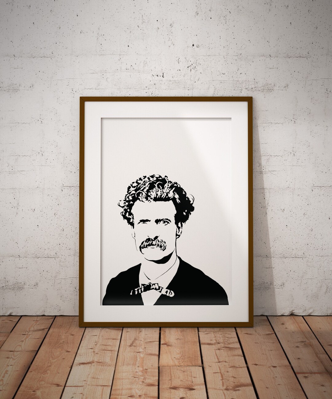 Mark Twain Art Print - High-quality Illustration of the Great American ...